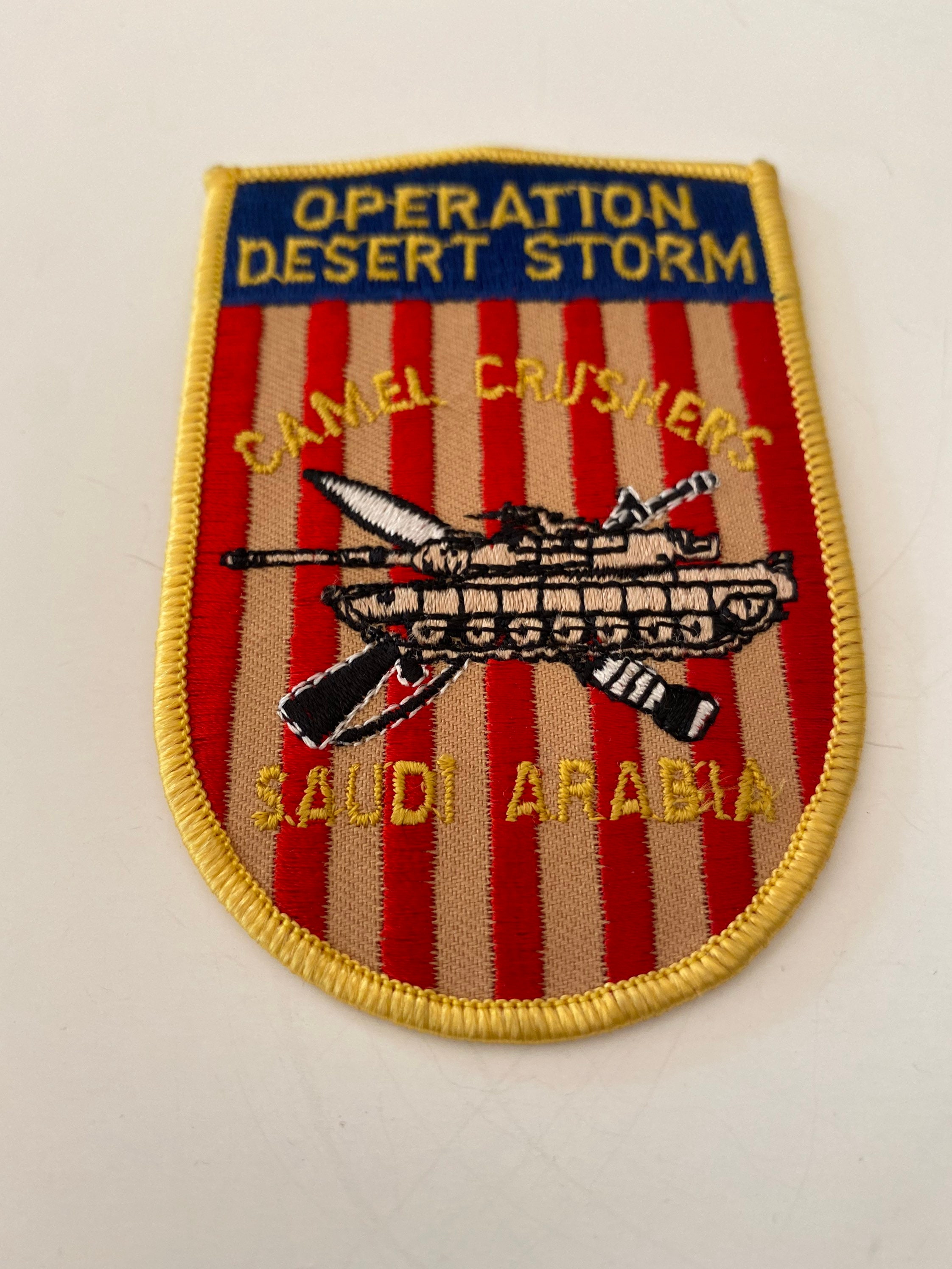 Military Patch Operation Desert Storm Camel Crushers Saudi Arabia Patch ...