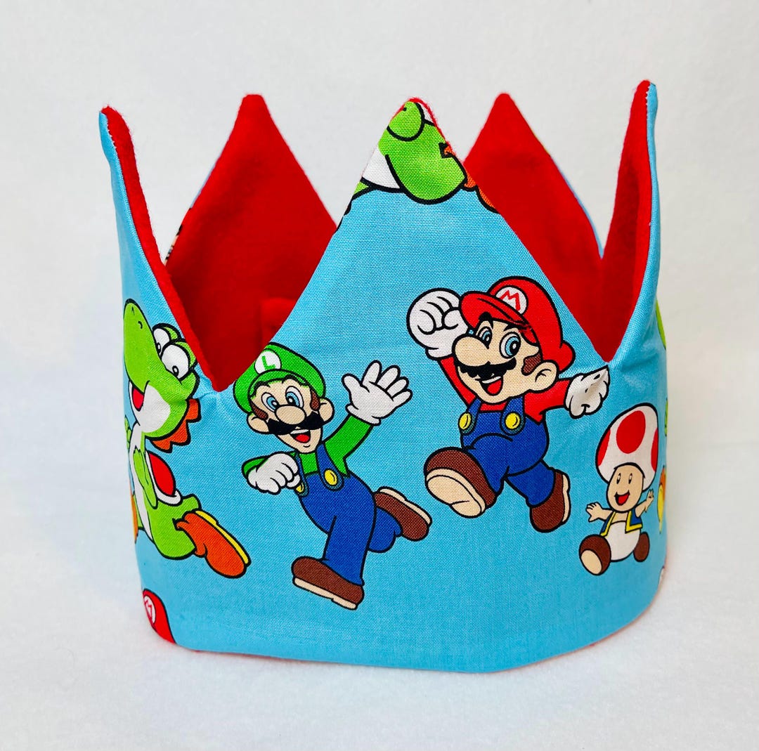 Mario Crown /mario Birthday Party / Personalized Crown / Birthday Party ...