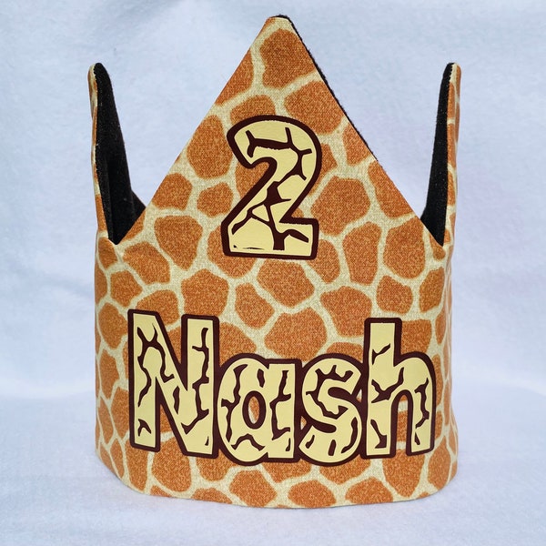 Animal Print Birthday Crown - Etsy