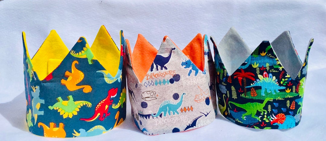Dinosaur Crown / Dinosaur Birthday Party / Dinosaur Crown/ Personalized ...