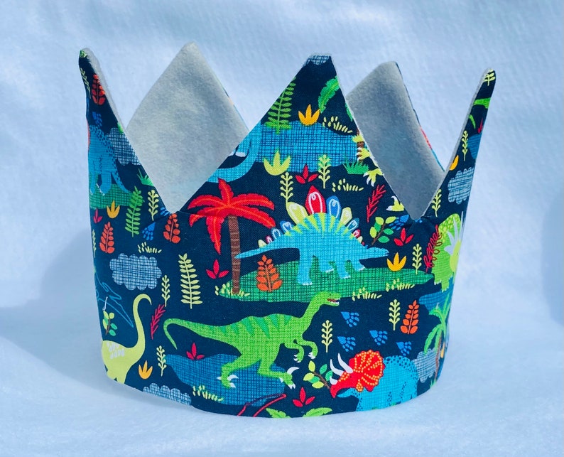 Dinosaur Crown / Dinosaur Birthday Party / Dinosaur Crown/ - Etsy
