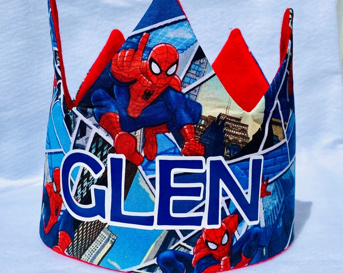 Superhero Theme Birthday Crown - Etsy