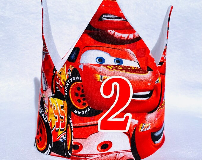 Car Crown / Car Birthday Party / Cars Crown/ Personalized Crown ...