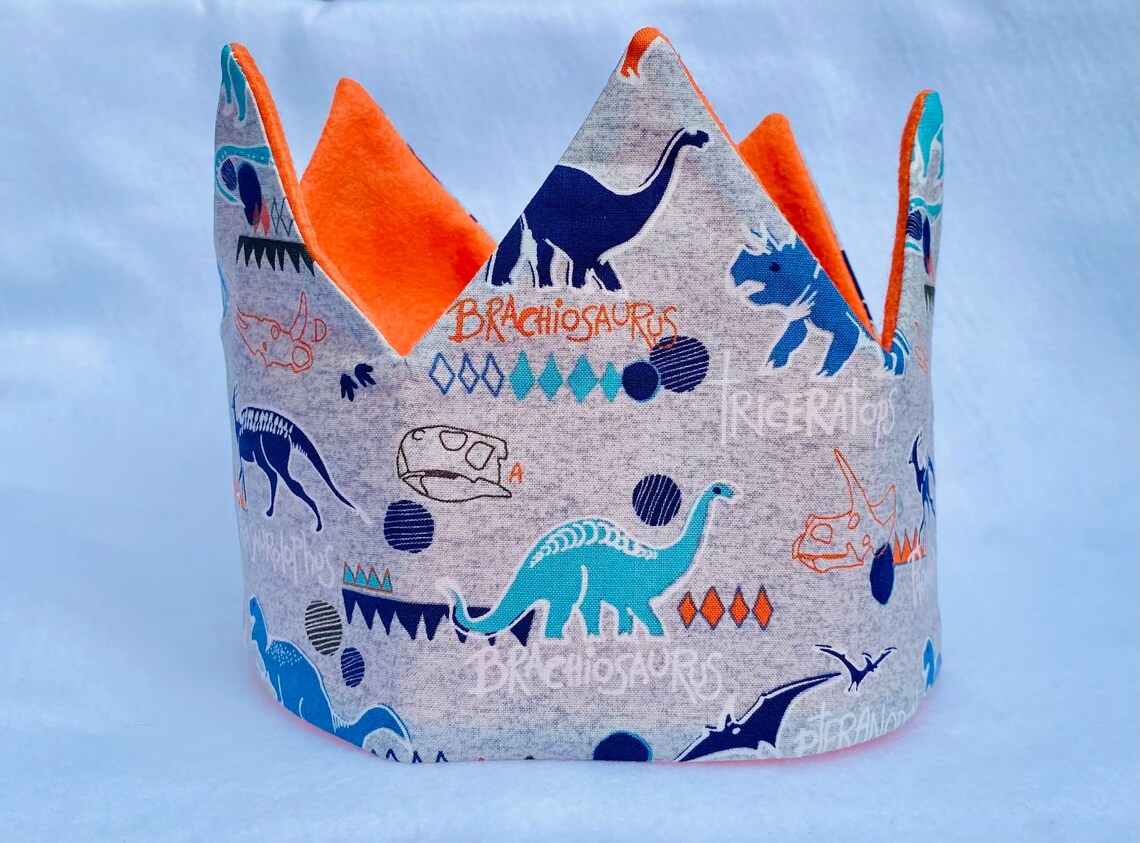 Dinosaur Crown / Dinosaur Birthday Party / Dinosaur Crown/ - Etsy