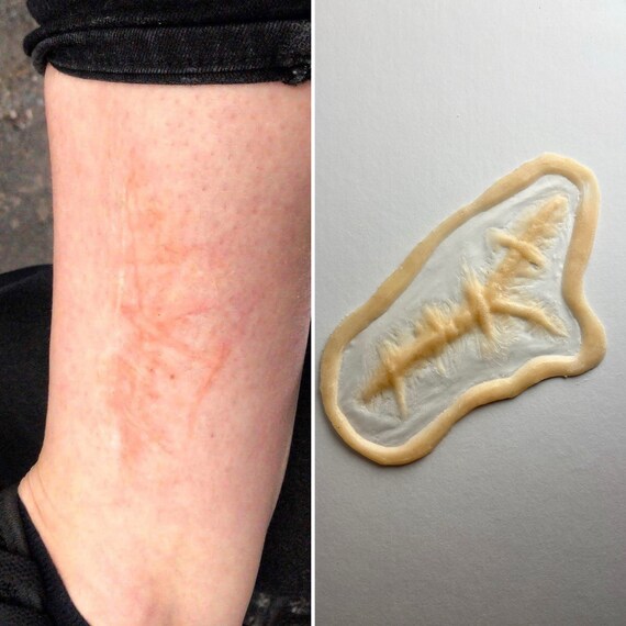 Prosthetic keloid scar / prosthetic laceration / wound / cuts | Etsy