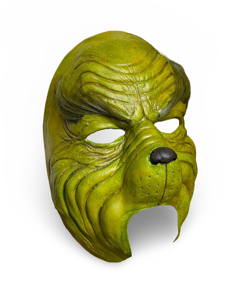 Large Mean Green Monster - Latex Prosthetic - Costume - Mask Painted - Etsy