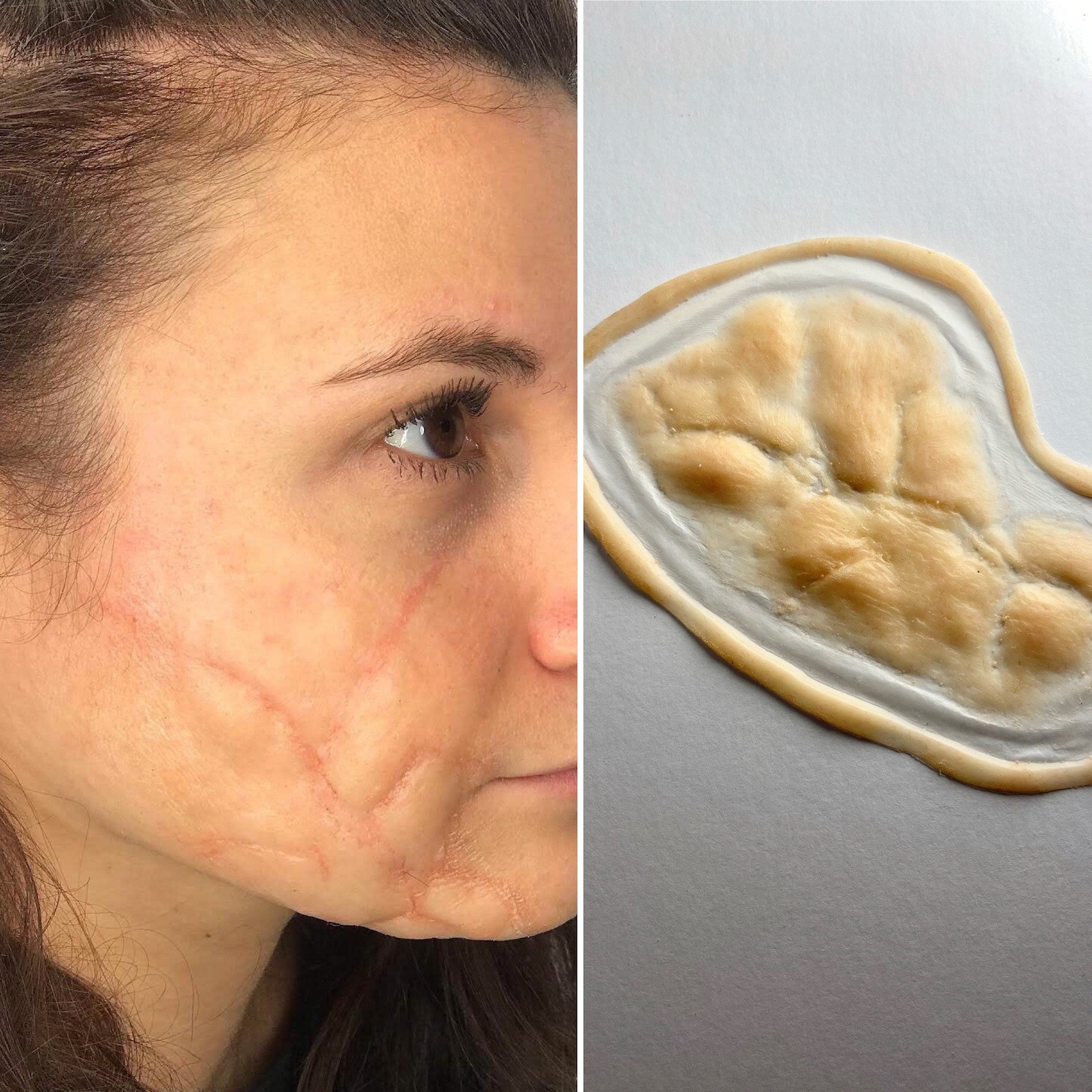 Prosthetic Deformed Scar / Prosthetic Laceration / Wound / - Etsy Denmark