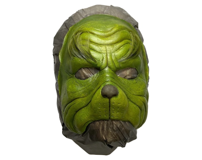 The Grinch Latex Mask, Jim Carrey Movie, Christmas Green Mask, Fuddy ...
