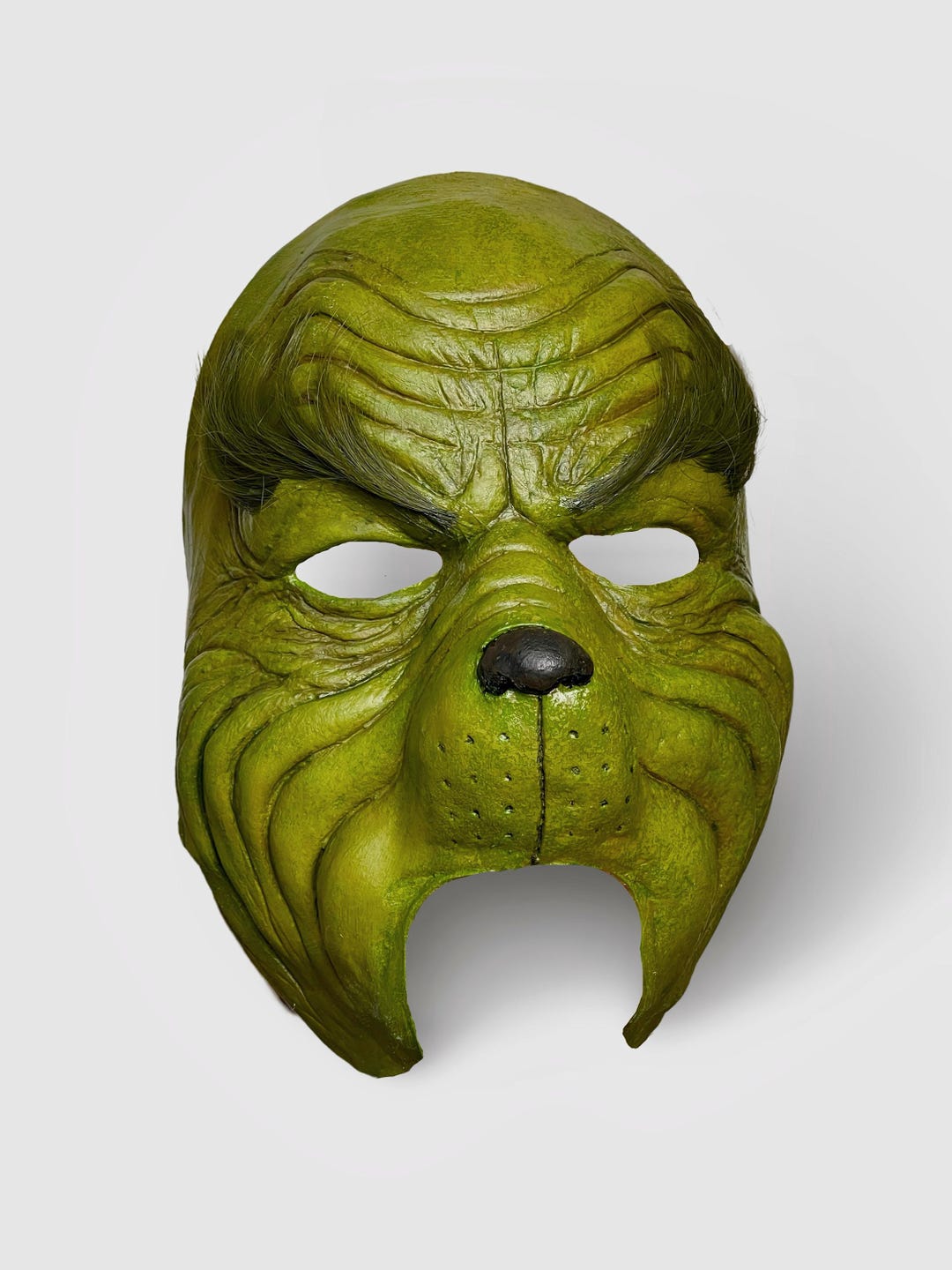 Large Mean Green Monster - Latex Prosthetic - Costume - Mask Painted - Etsy