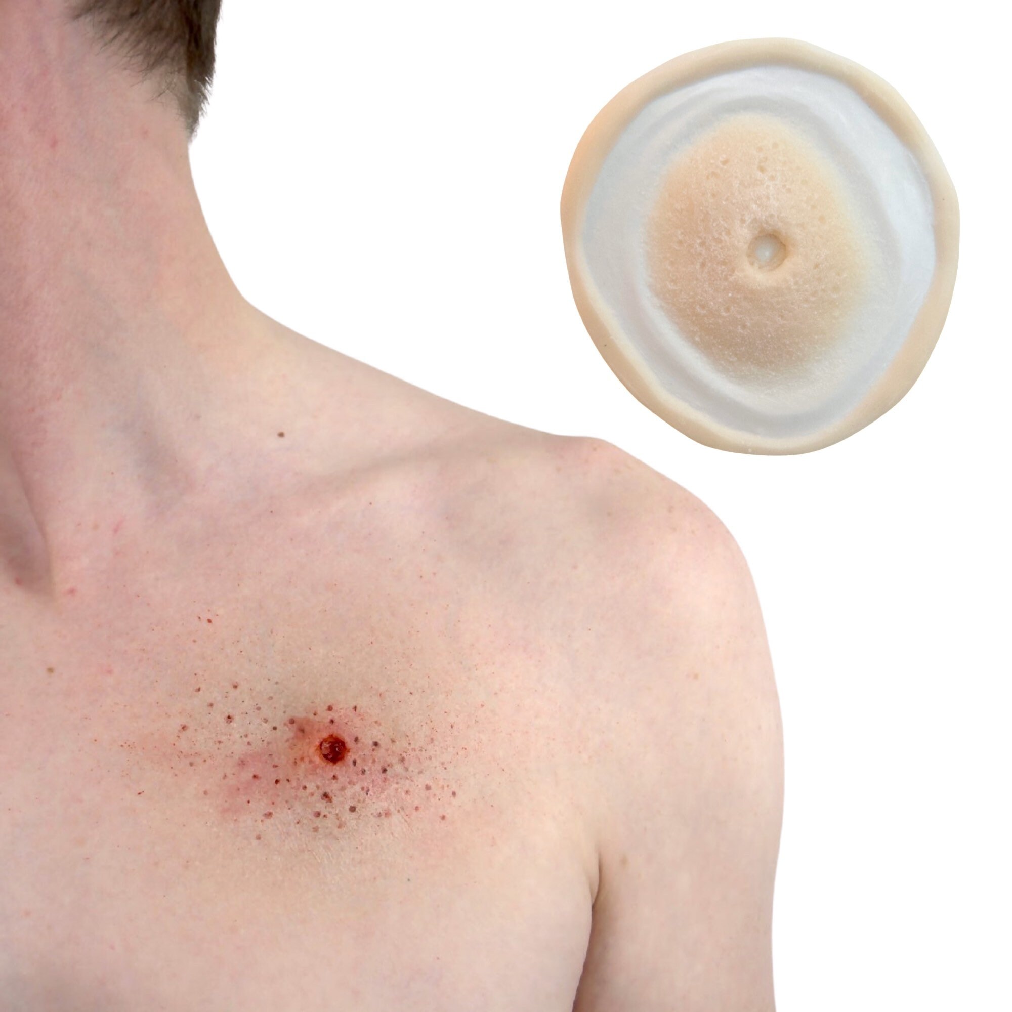 Gunshot Wound Entrance Gun Exit Shotgun Wound Prosthetic - Etsy UK