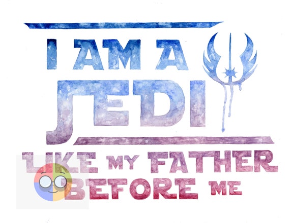 Printable Nursery Art Star Wars Jedi Wall Sign | Etsy