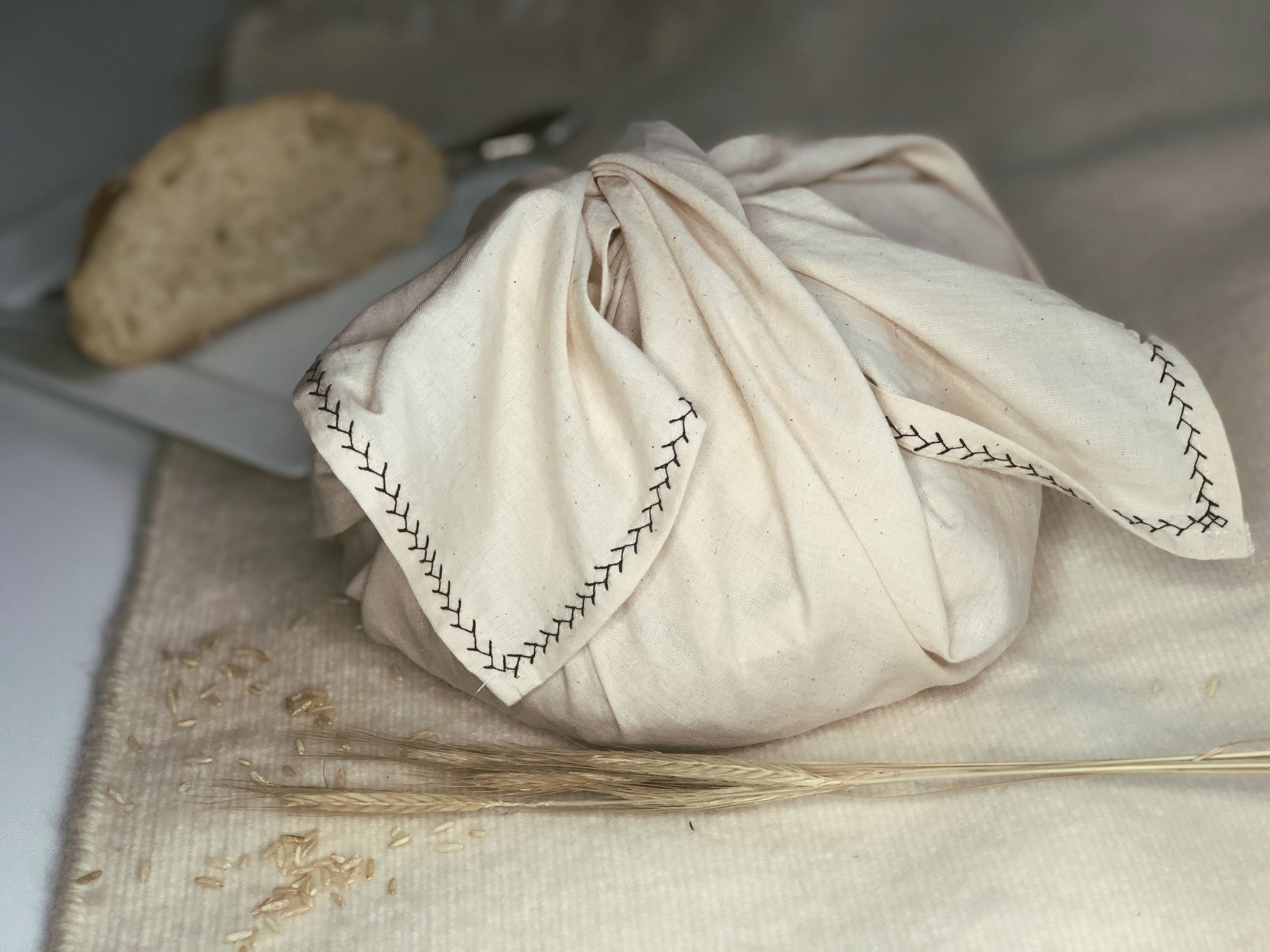 Cloth Bread Keeper Bread Bag Muslin Bread Wrappingzero - Etsy