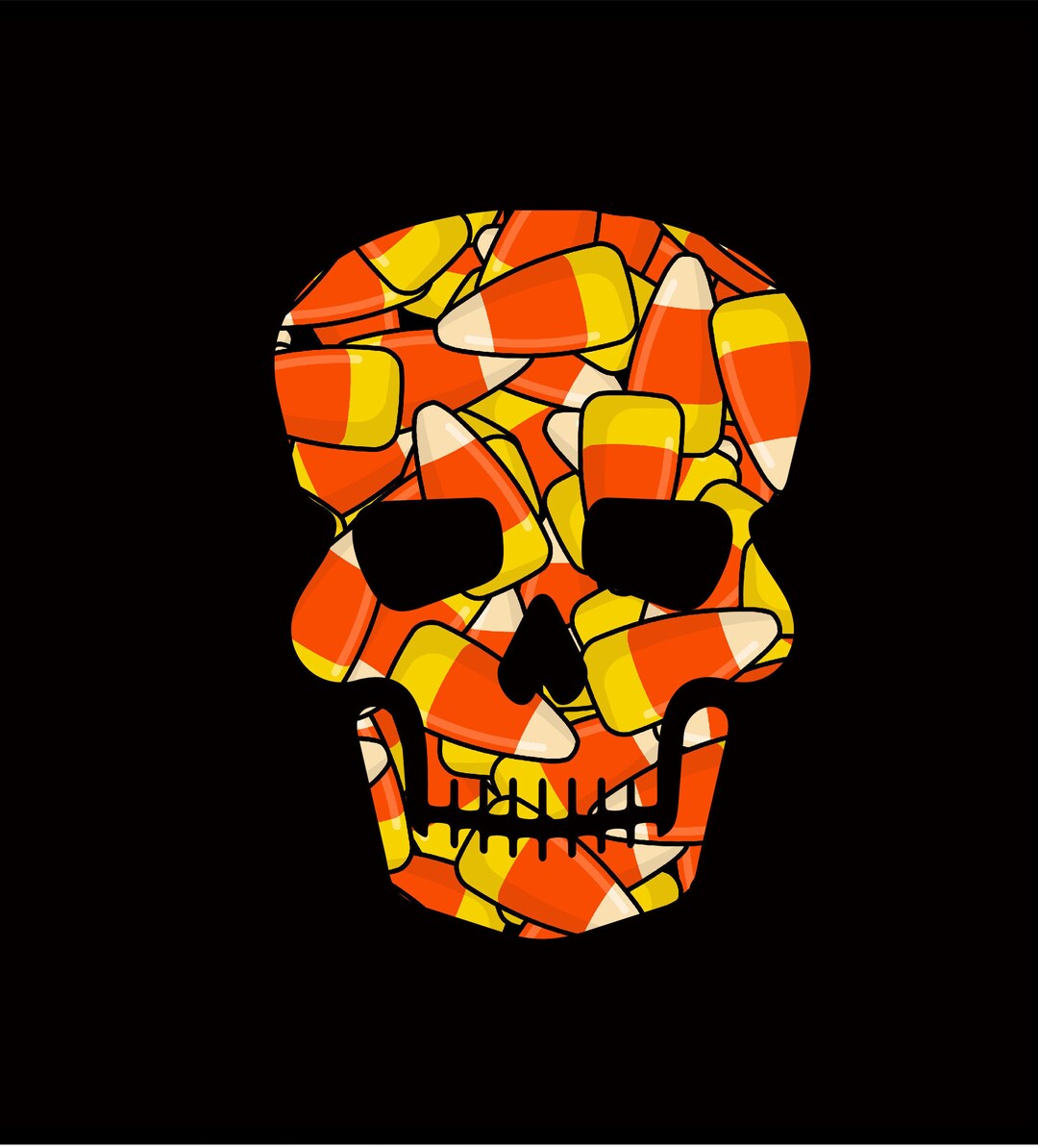 Candy Corn Skeleton Files - Etsy