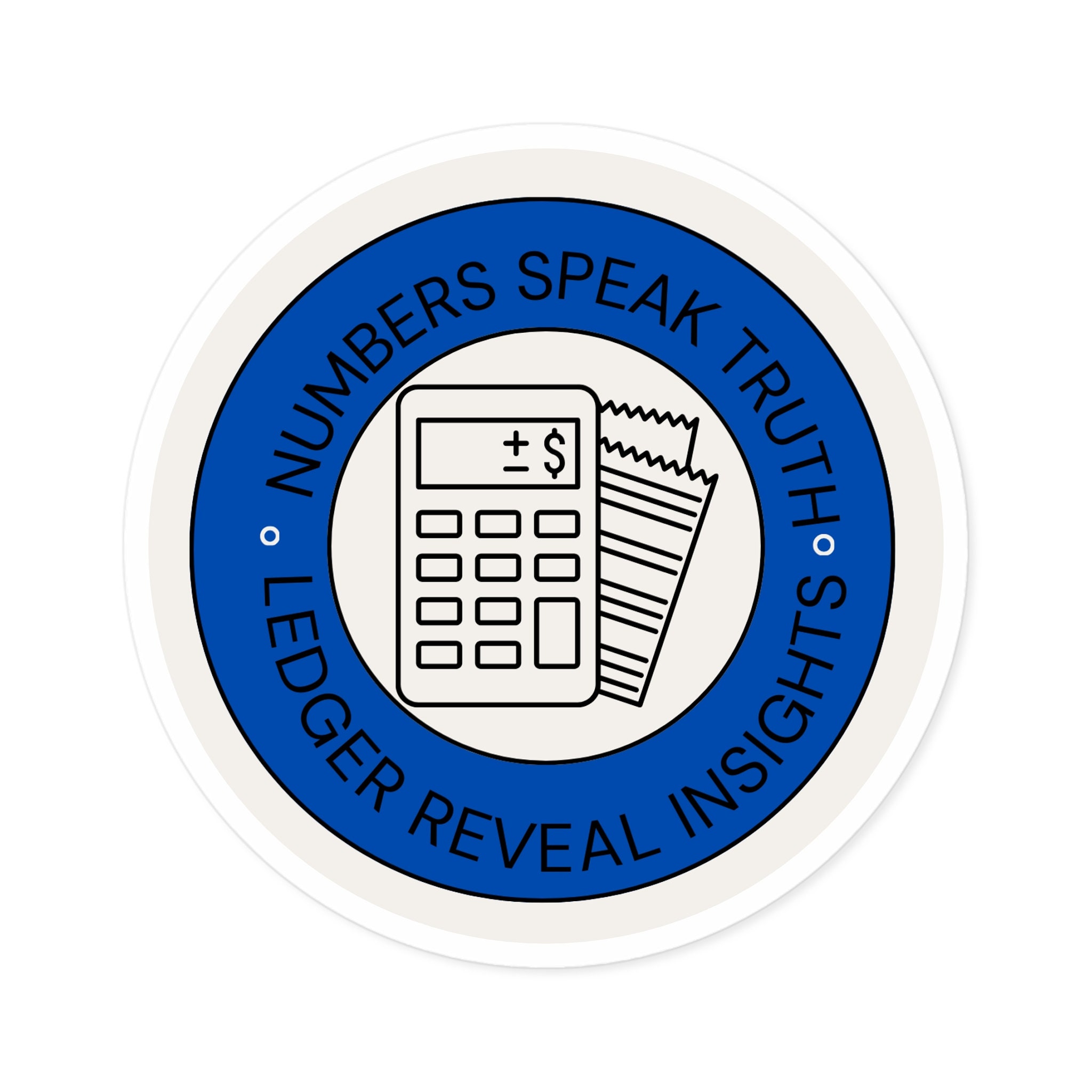 Accounting Inspired- Round Stickers, Indoor\outdoor - Etsy