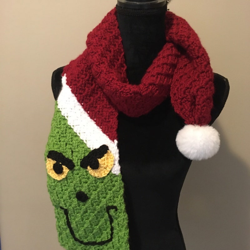 Santa Scarf - Etsy