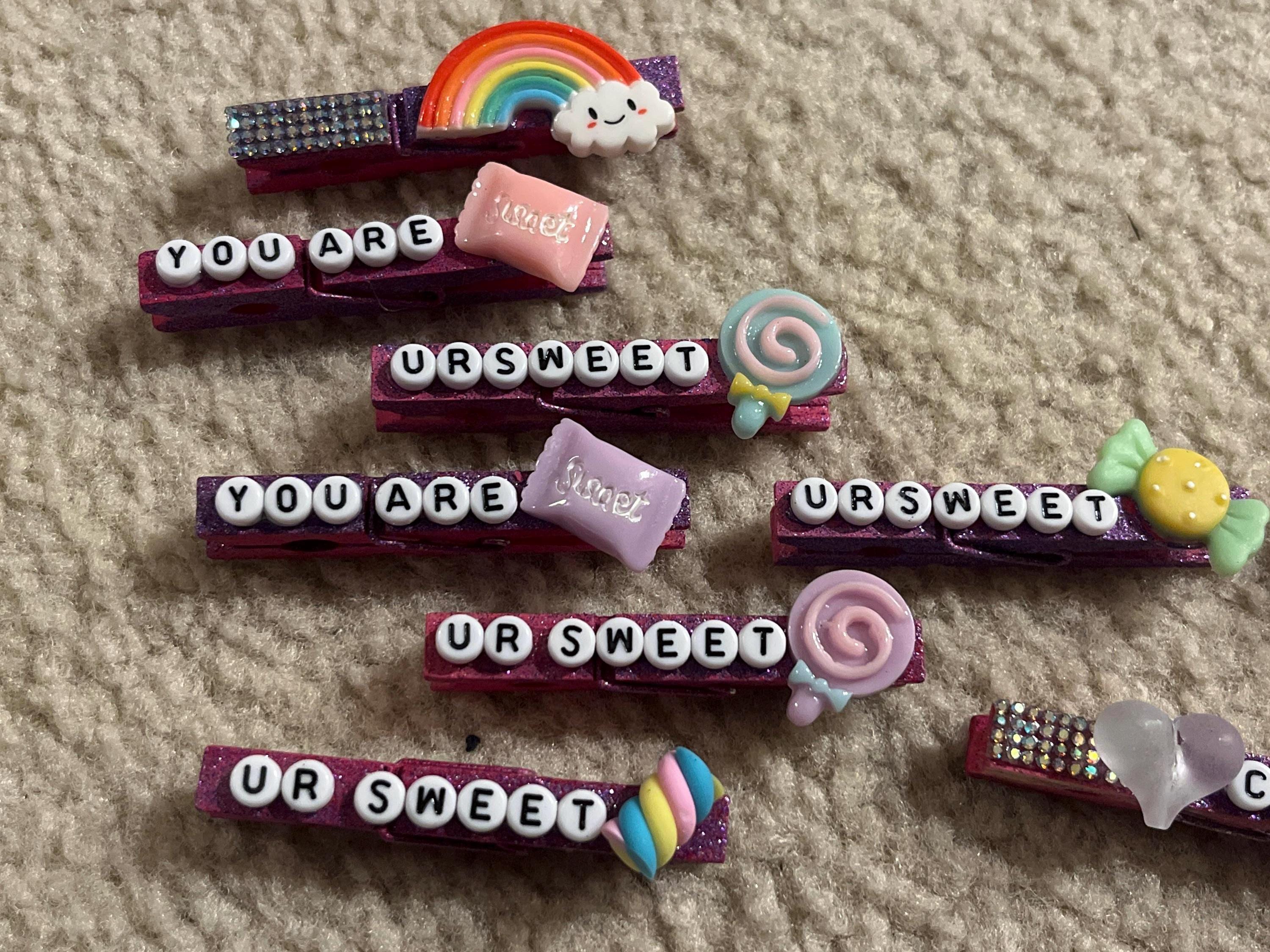 Spirit Cheer Pins Handmade Glitter Spirit Pins Good Luck Pins Pin Me ...