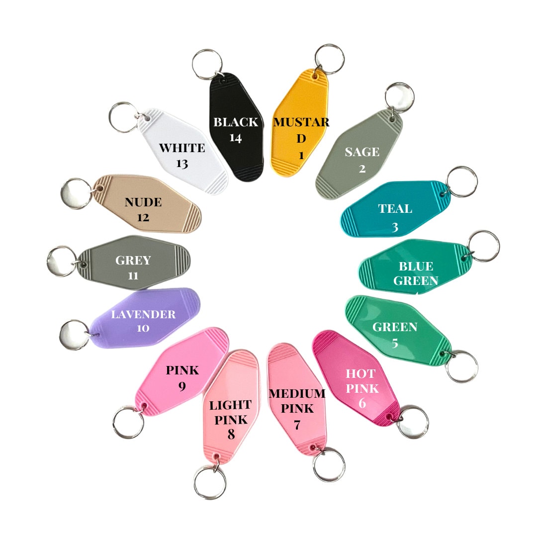 Vintage Motel Keychains Blanks DIY Motel Keychains - Etsy