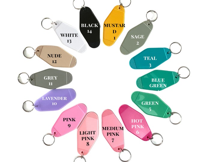Vintage Motel Keychains Blanks DIY Motel Keychains - Etsy