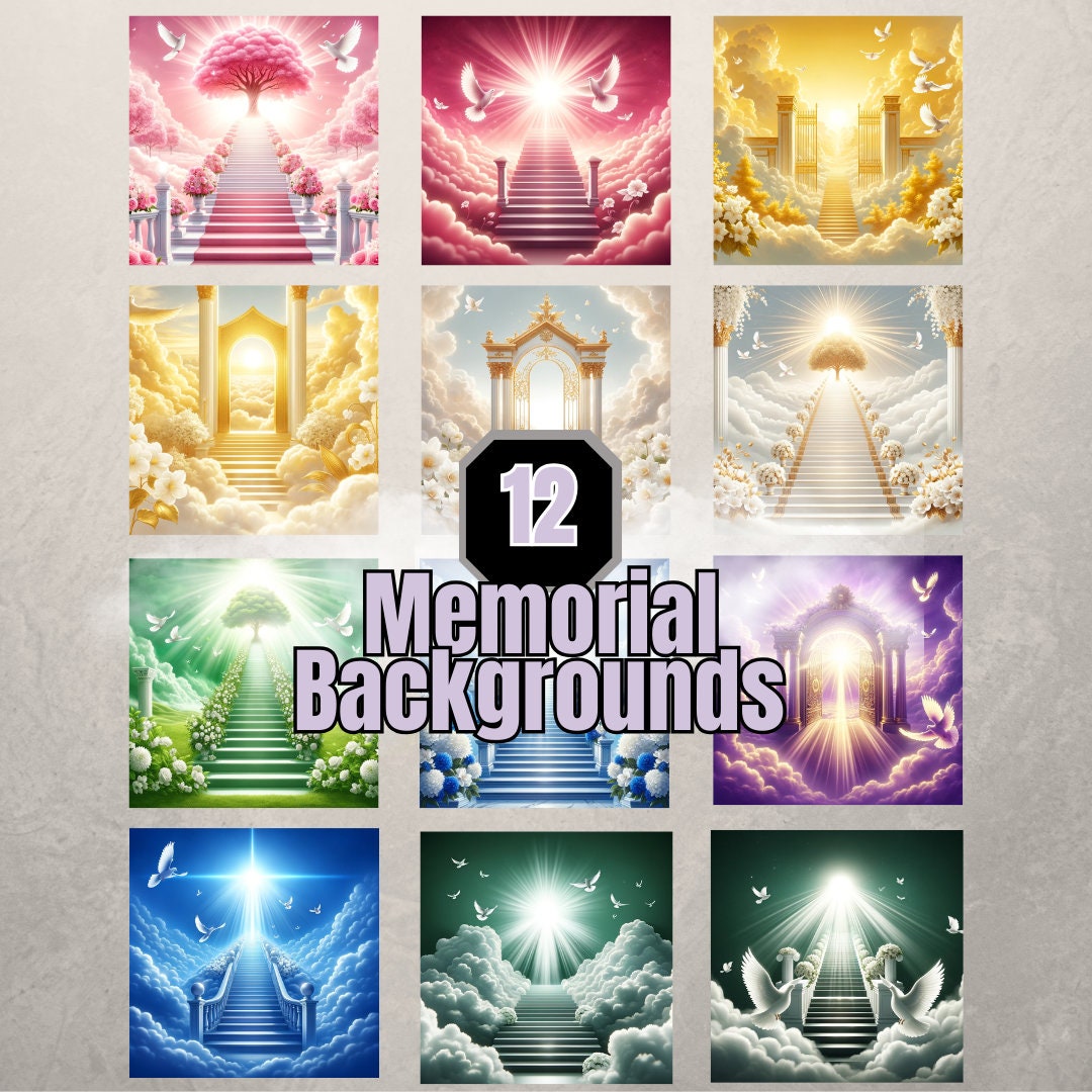 Memorial Backgrounds - Etsy