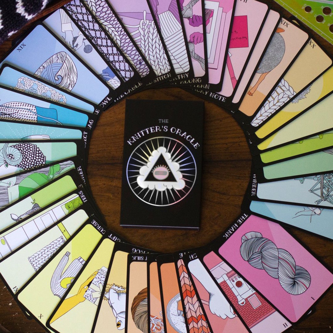 The Knitter's Oracle- Holographic Version - Etsy