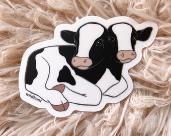 Two Headed Calf Glossy Vinyl Sticker - Etsy Canada