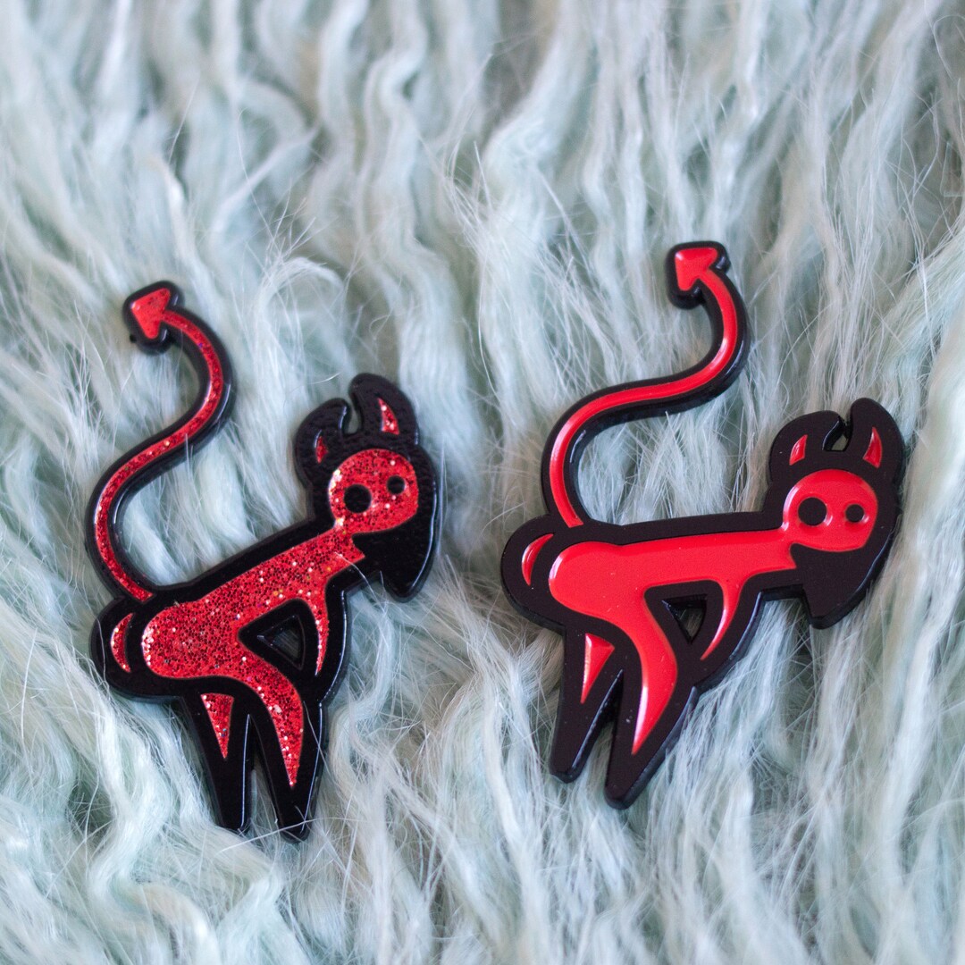 Wild Hell Co- Twerk Devil Enamel Pin (limited Edition) - Etsy