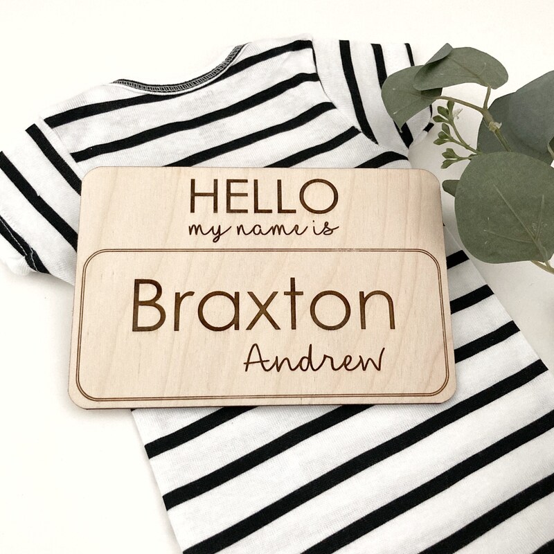 Baby Name Sign - Etsy