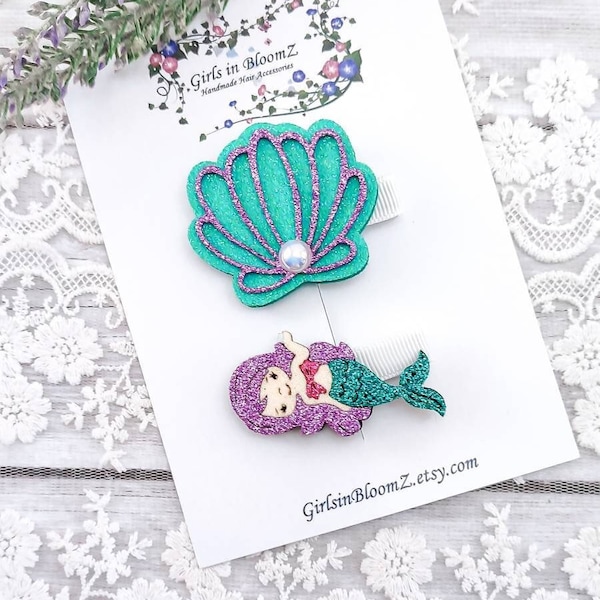 Sea Shell Hair Clips - Etsy