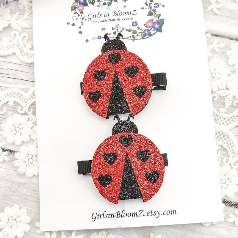 Ladybug Hair Clip - Etsy