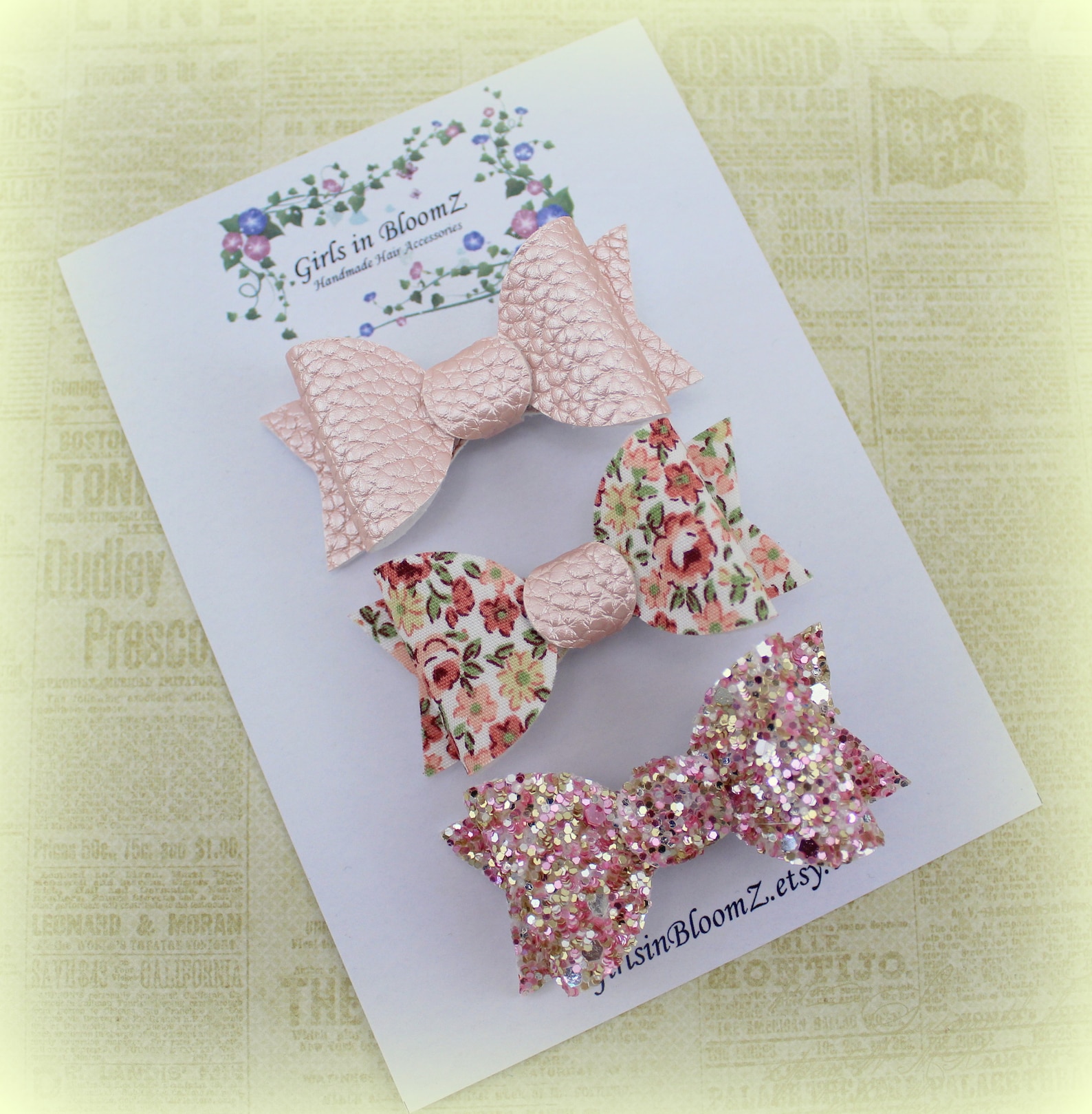 Small Hair Bows/girls Hair Bows/pink Hair Bows/blush Pink - Etsy