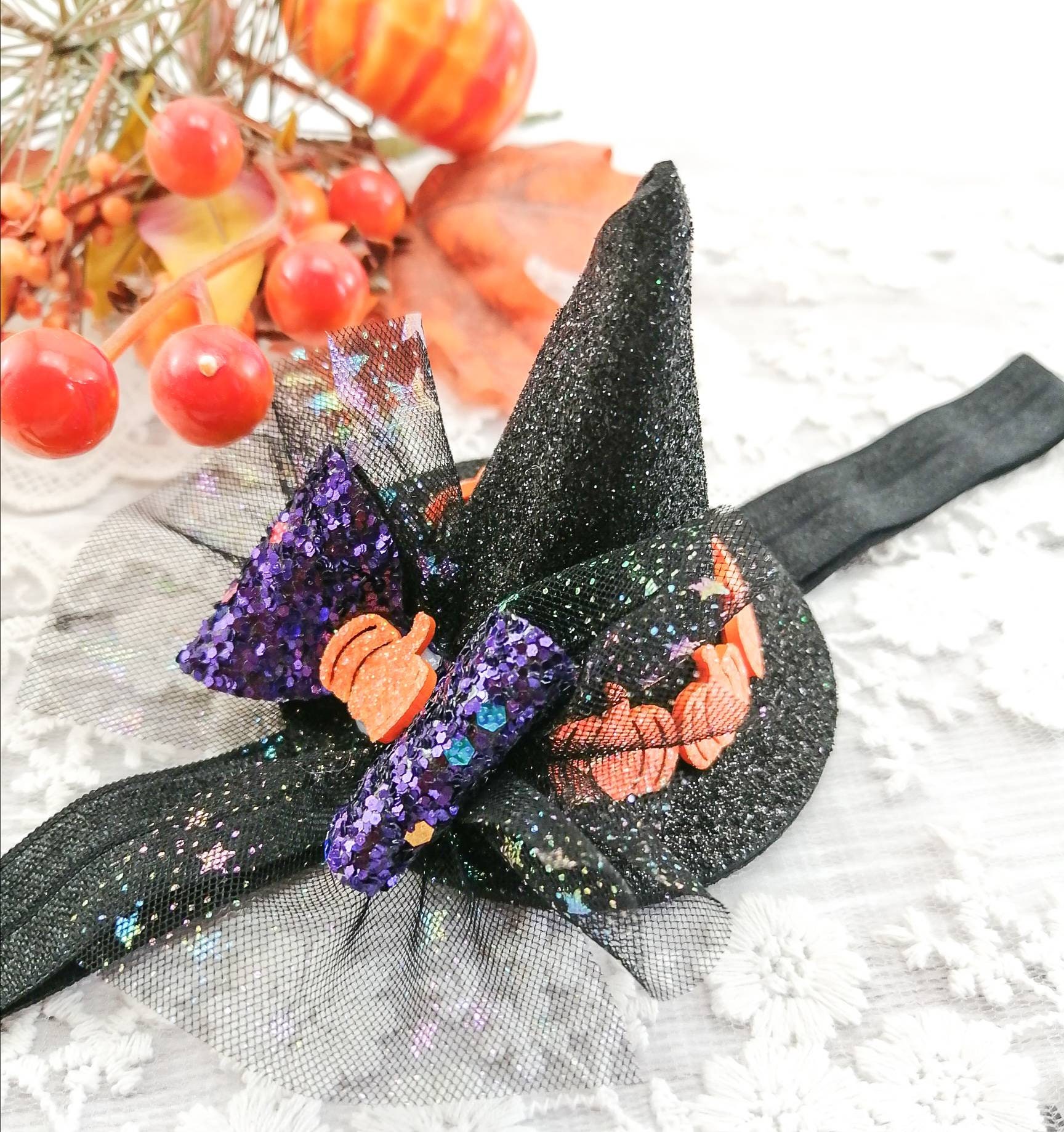Witch Halloween Hat Headband/witch Hat Headband/halloween - Etsy