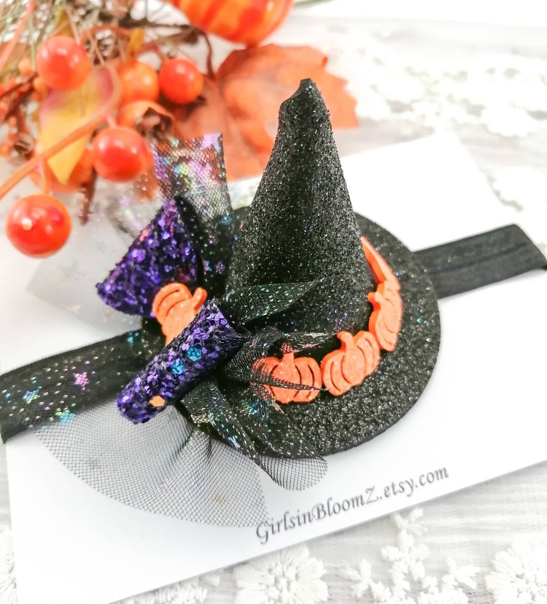 Witch Halloween Hat Headband/witch Hat Headband/halloween Headband ...