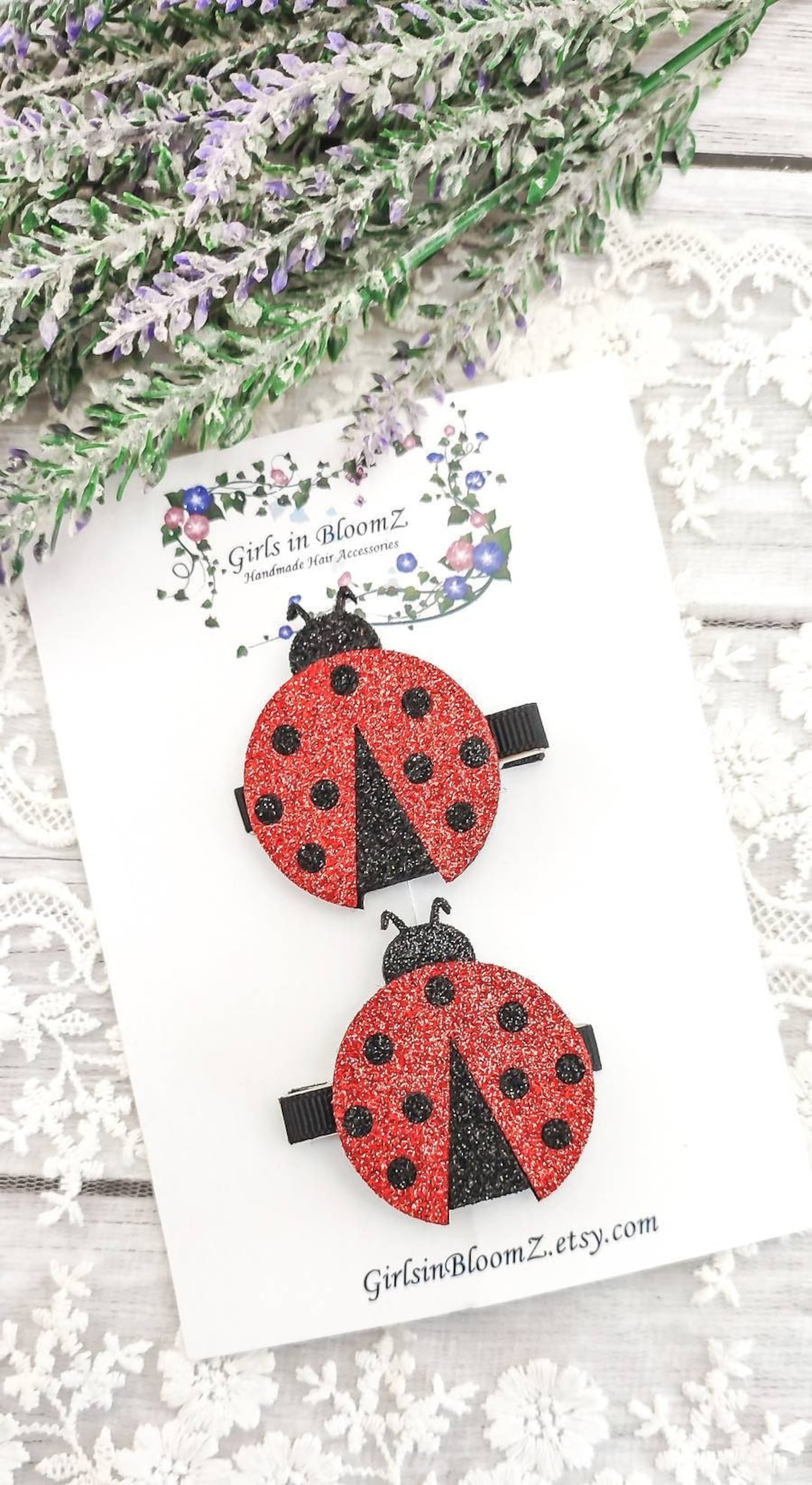 Ladybug Hair Clips/cute Hair Clippies/girls Hair Clips - Etsy
