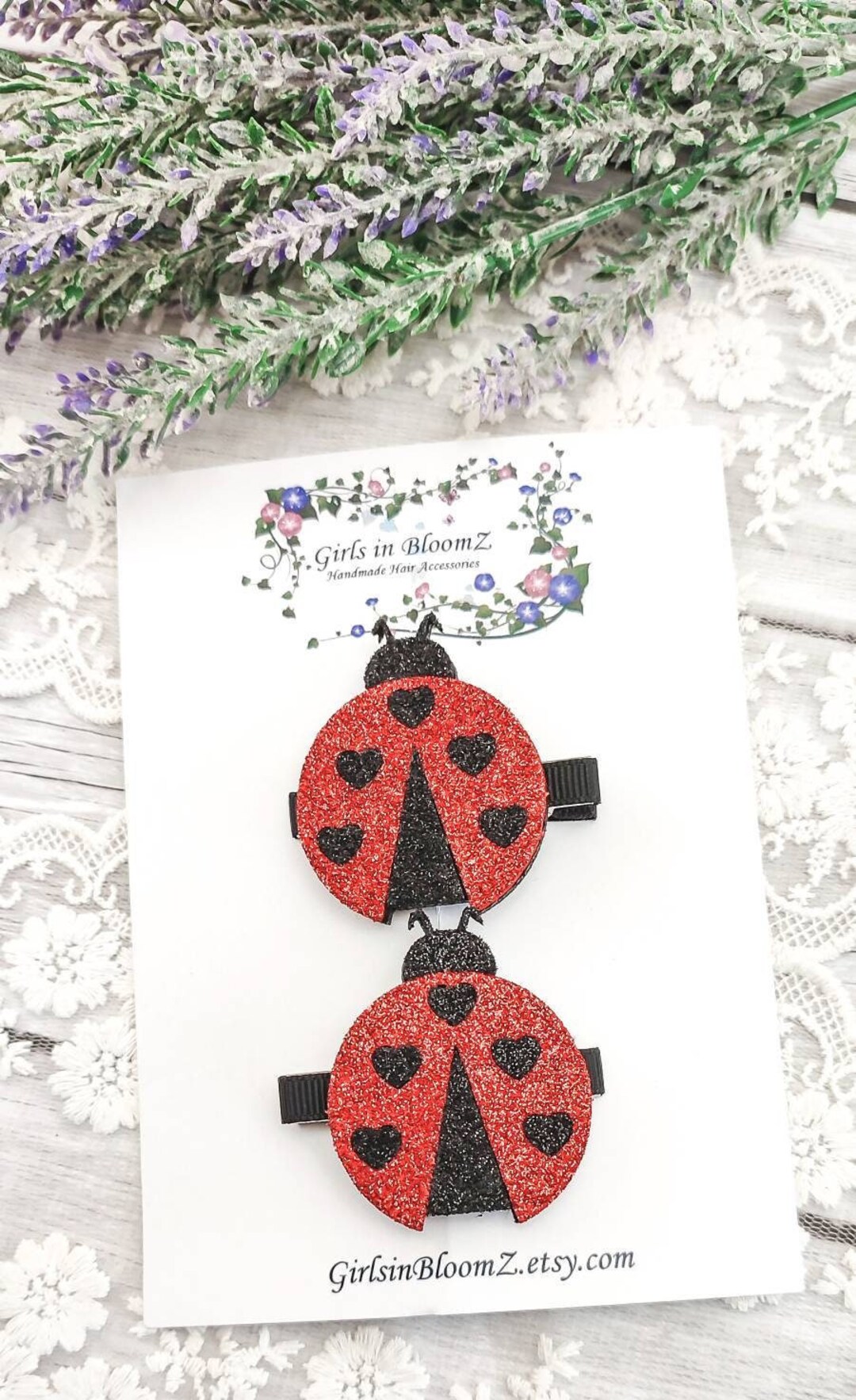 Ladybug Hair Clips/cute Hair Clippies/girls Hair Clips - Etsy