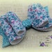 Girls Teal Blue Hair Bow/girl's Glitter Hair Bow/teal Bow - Etsy