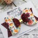 Autumn Hair Bow/fall Hair Bows/girls Hair Bows/glitter - Etsy
