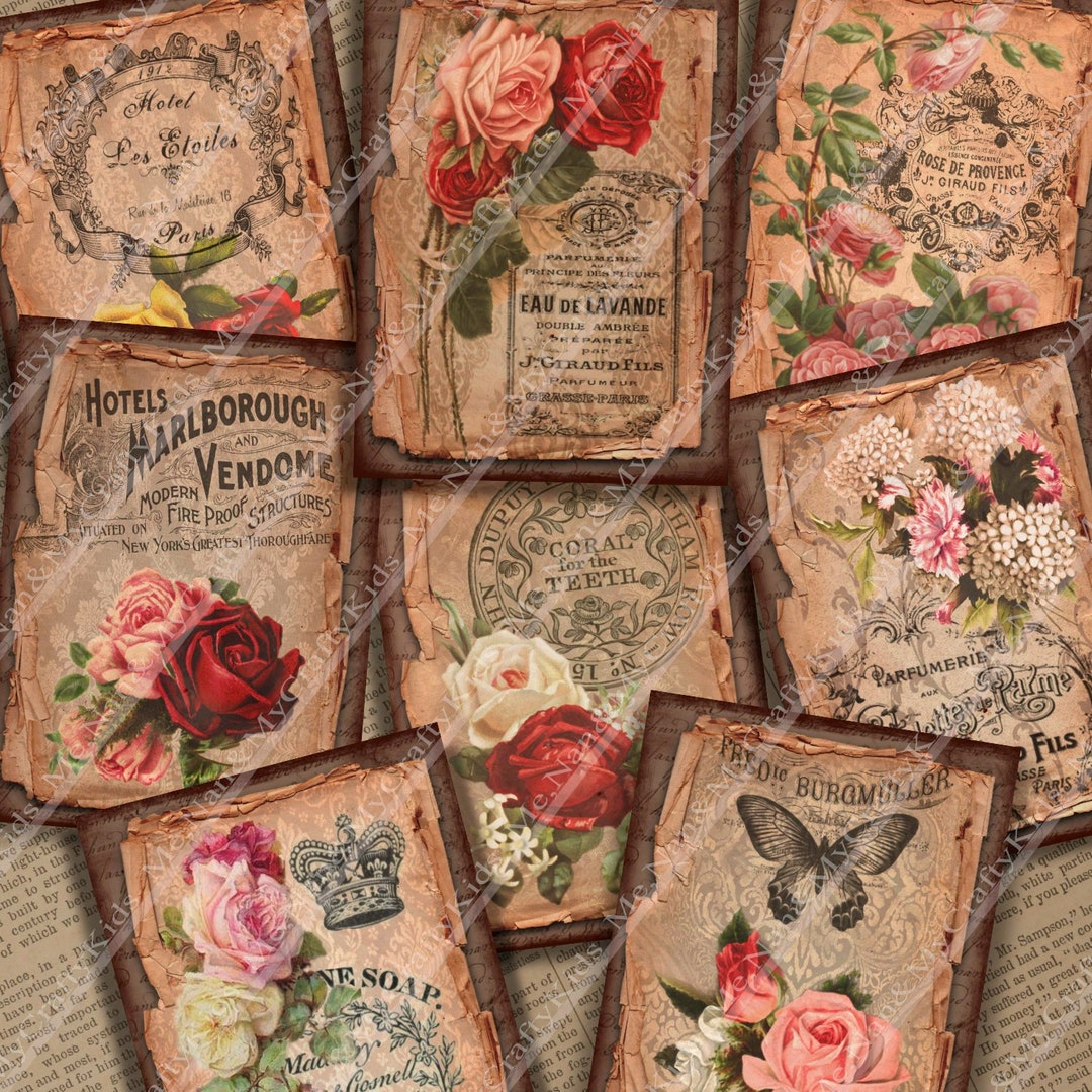 Printable Digital Vintage Decorative Cards/tags "aged to Perfection" 2. ...