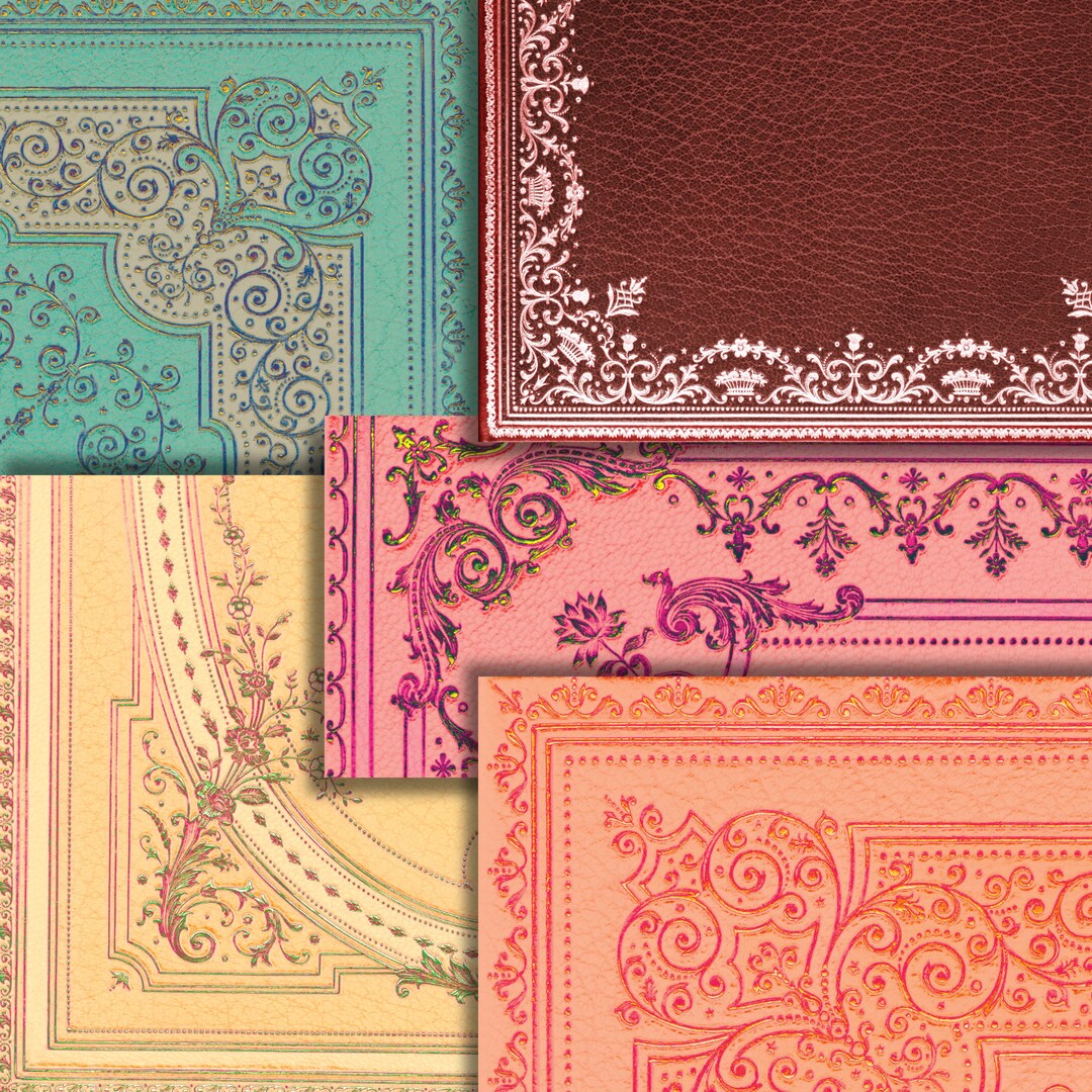 Five Printable Journal Covers; VERY DETAILED, Double-sided for Any ...