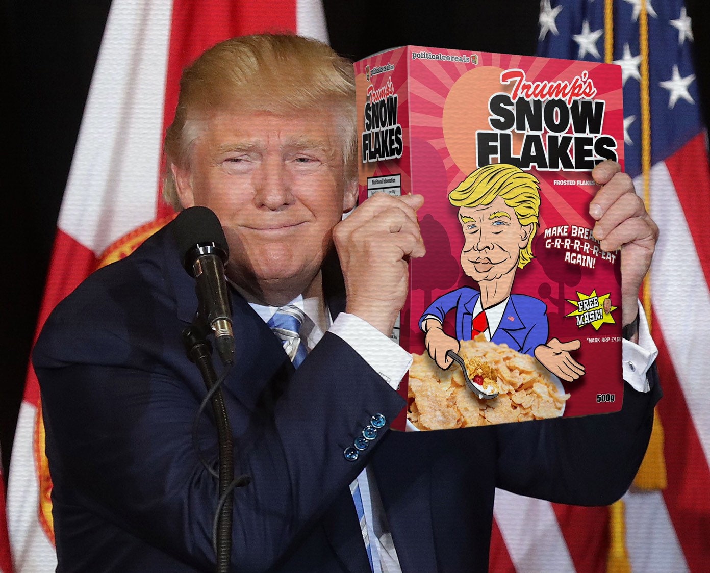 Trump's Snow Flakes Breakfast Cereal - Etsy UK