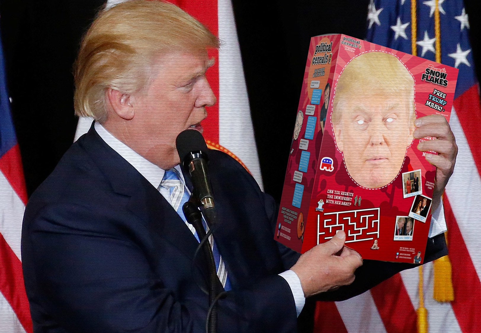 Trump's Snow Flakes Breakfast Cereal - Etsy