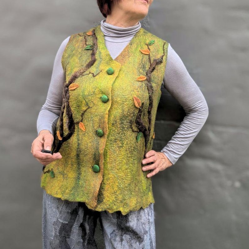 Felt Vest - Etsy
