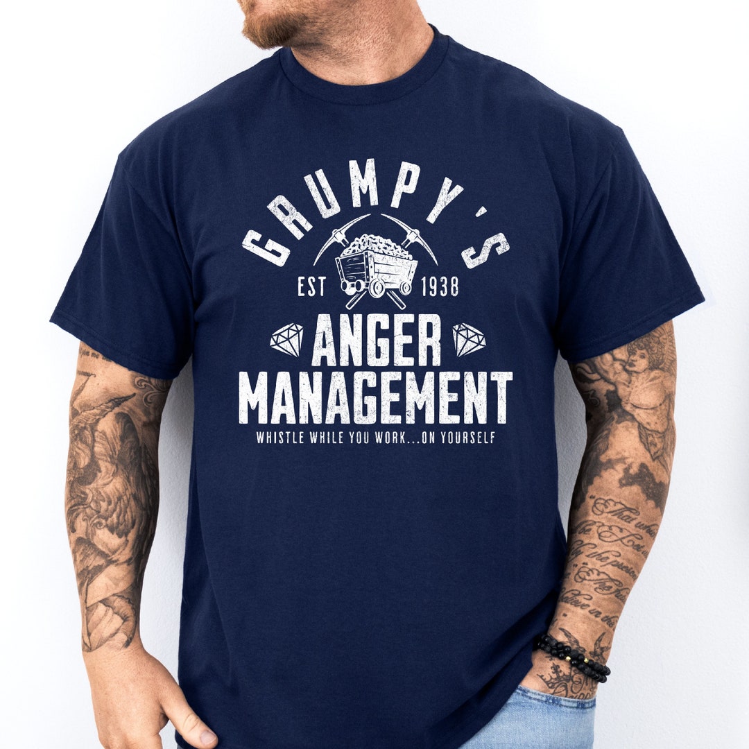 Grumpy's Anger Management Shirt, Funny Disney Shirt, Seven Dwarfs Shirt ...