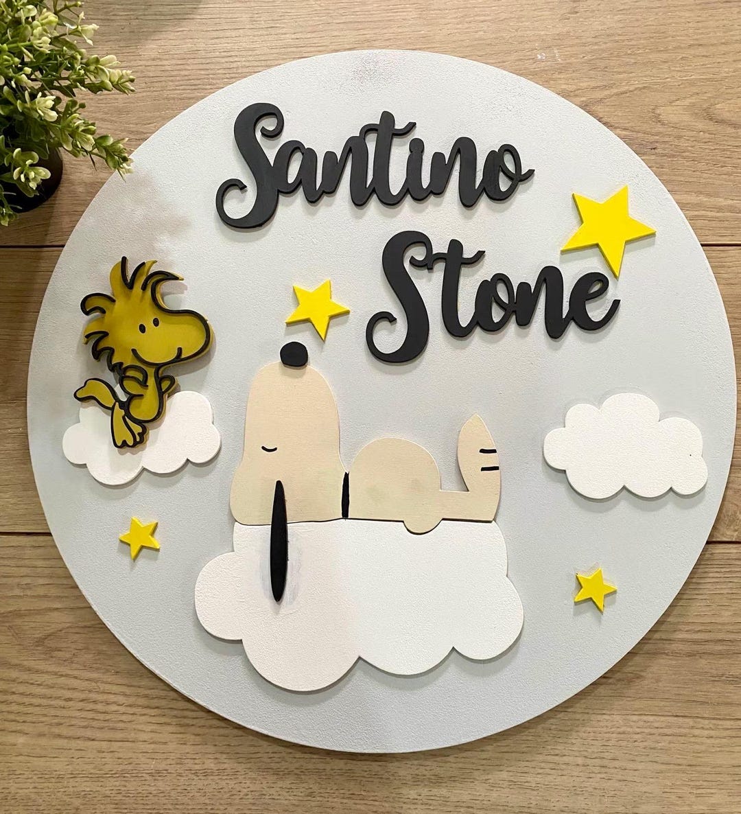 Snoopy Nursery Sign, Snoopy, Brown Charlie Brown, Snoopy and Woodstock ...