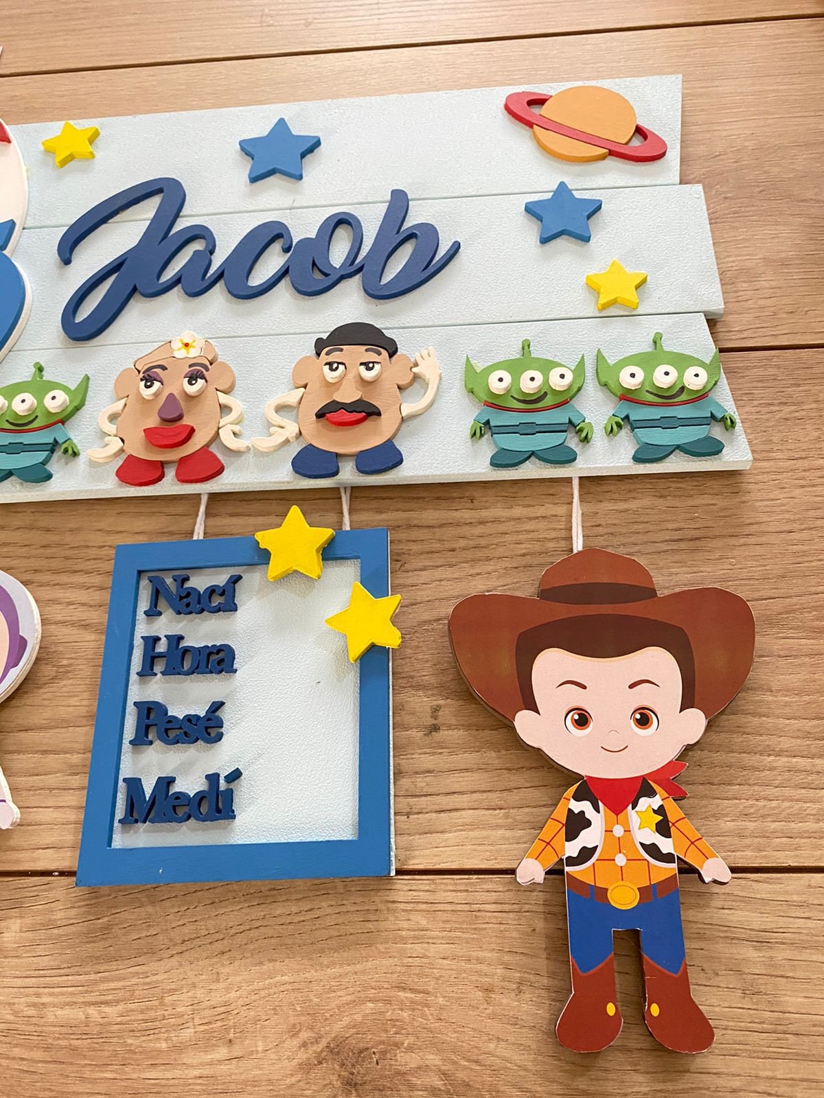 Toy Story Sign, Above Crib Sign, Round Name Sign, Custom Name Sign, Boy ...