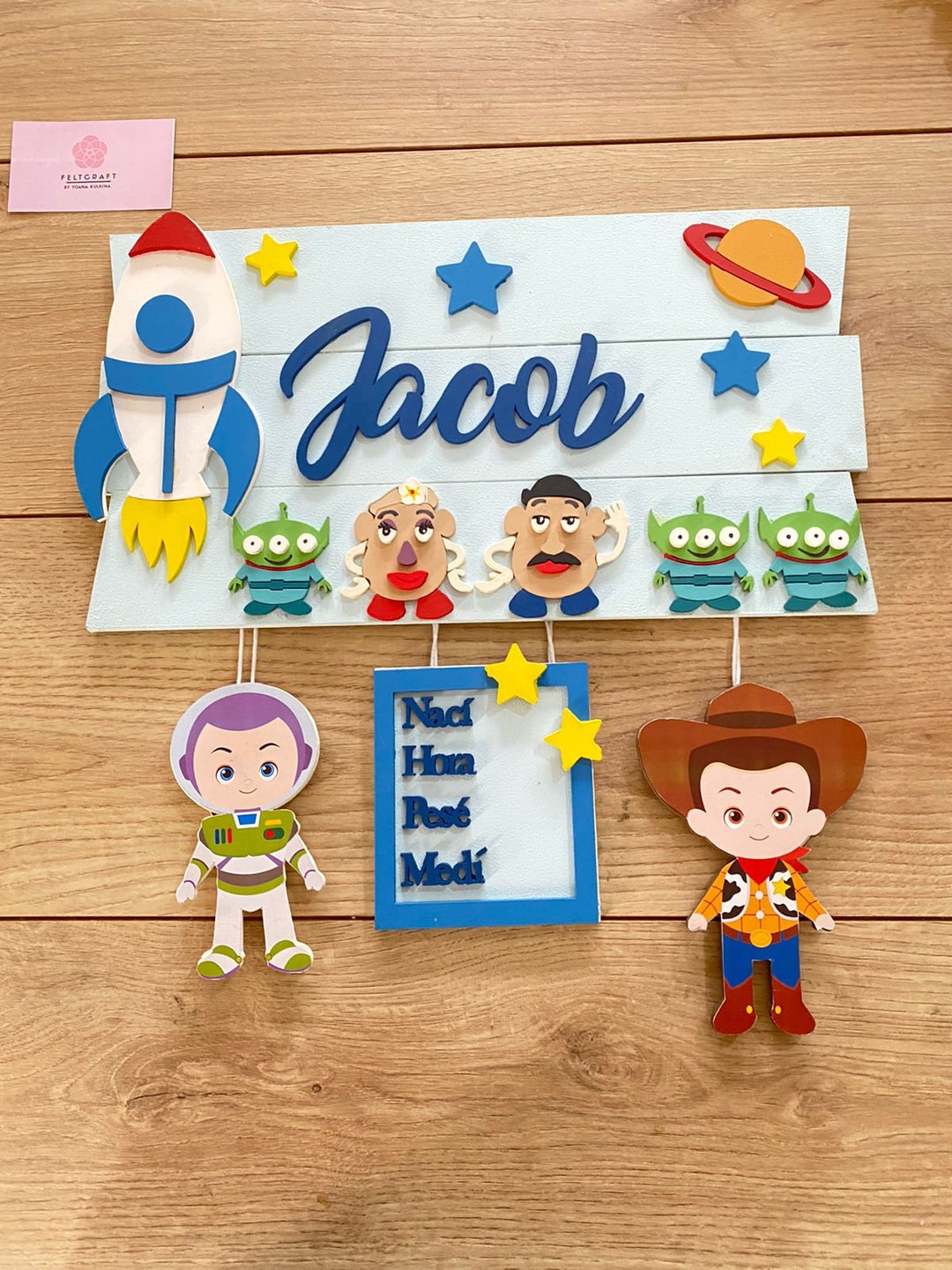 Toy Story Sign, Above Crib Sign, Round Name Sign, Custom Name Sign, Boy ...
