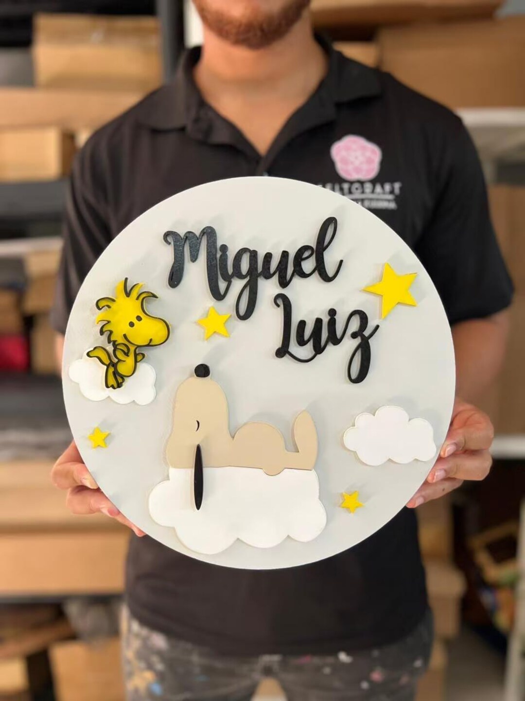 Snoopy Nursery Sign, Snoopy, Brown Charlie Brown, Snoopy and Woodstock ...