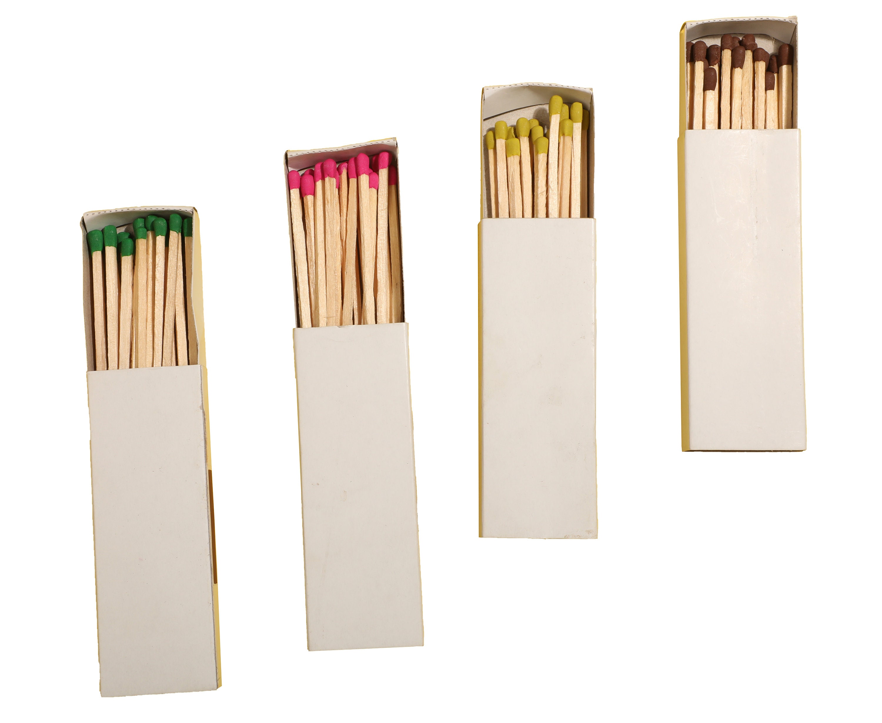 Plain 10 CM Long Matchboxes With 20 Sticks pack of 80 - Etsy