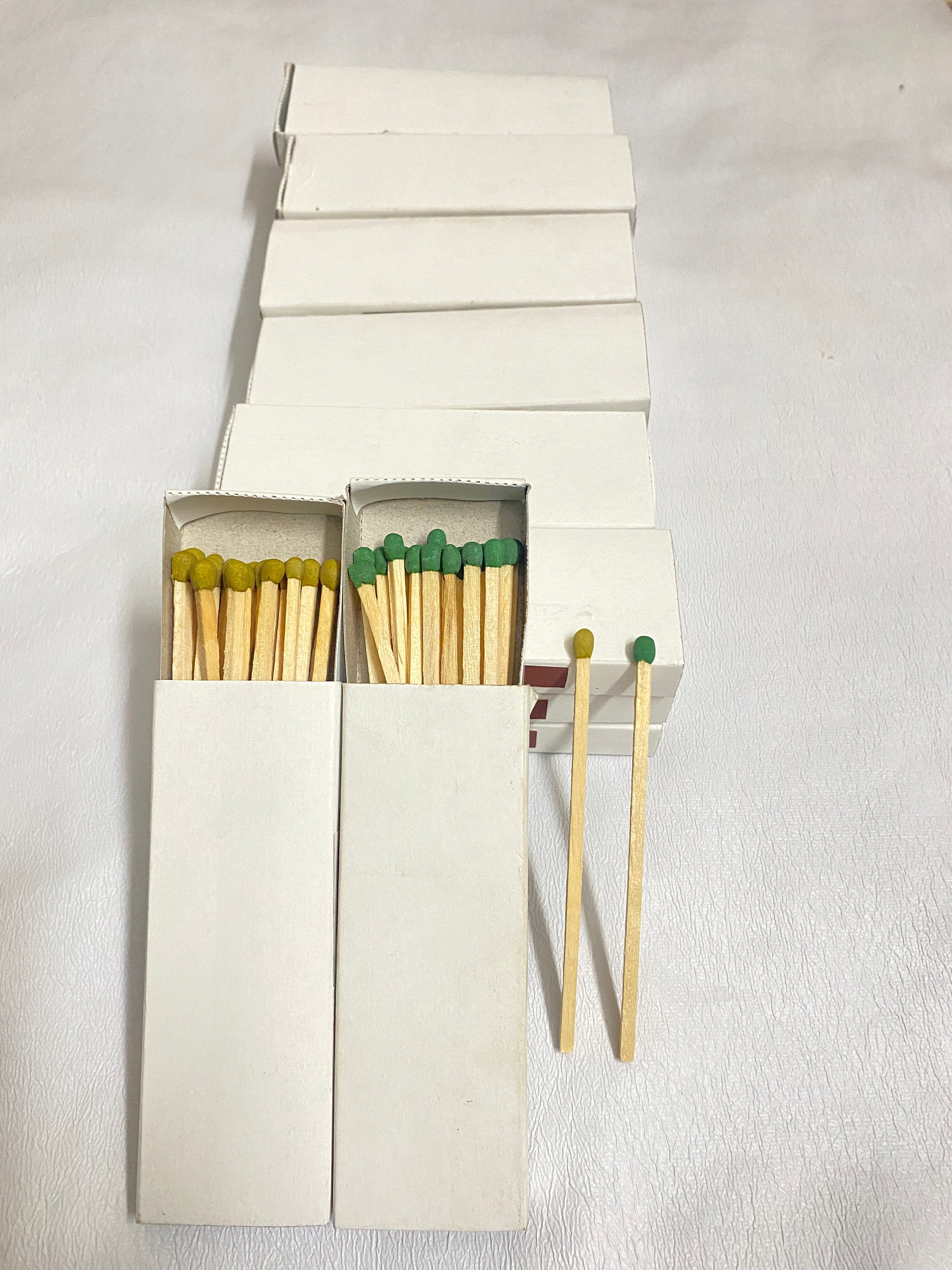 Plain 10 CM Long Matchboxes With 20 Sticks pack of 80 - Etsy