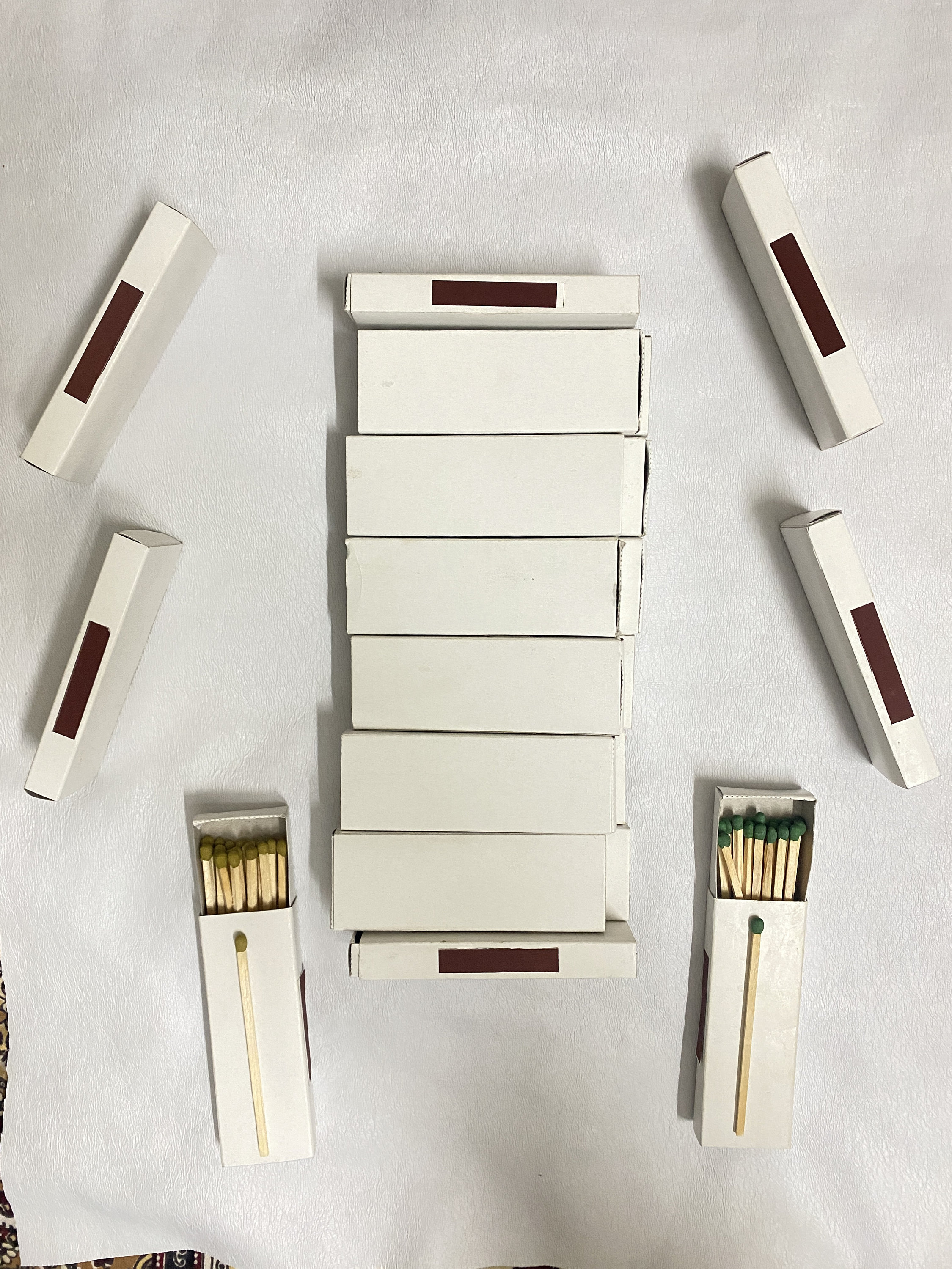 Plain 10 CM Long Matchboxes With 20 Sticks pack of 80 - Etsy