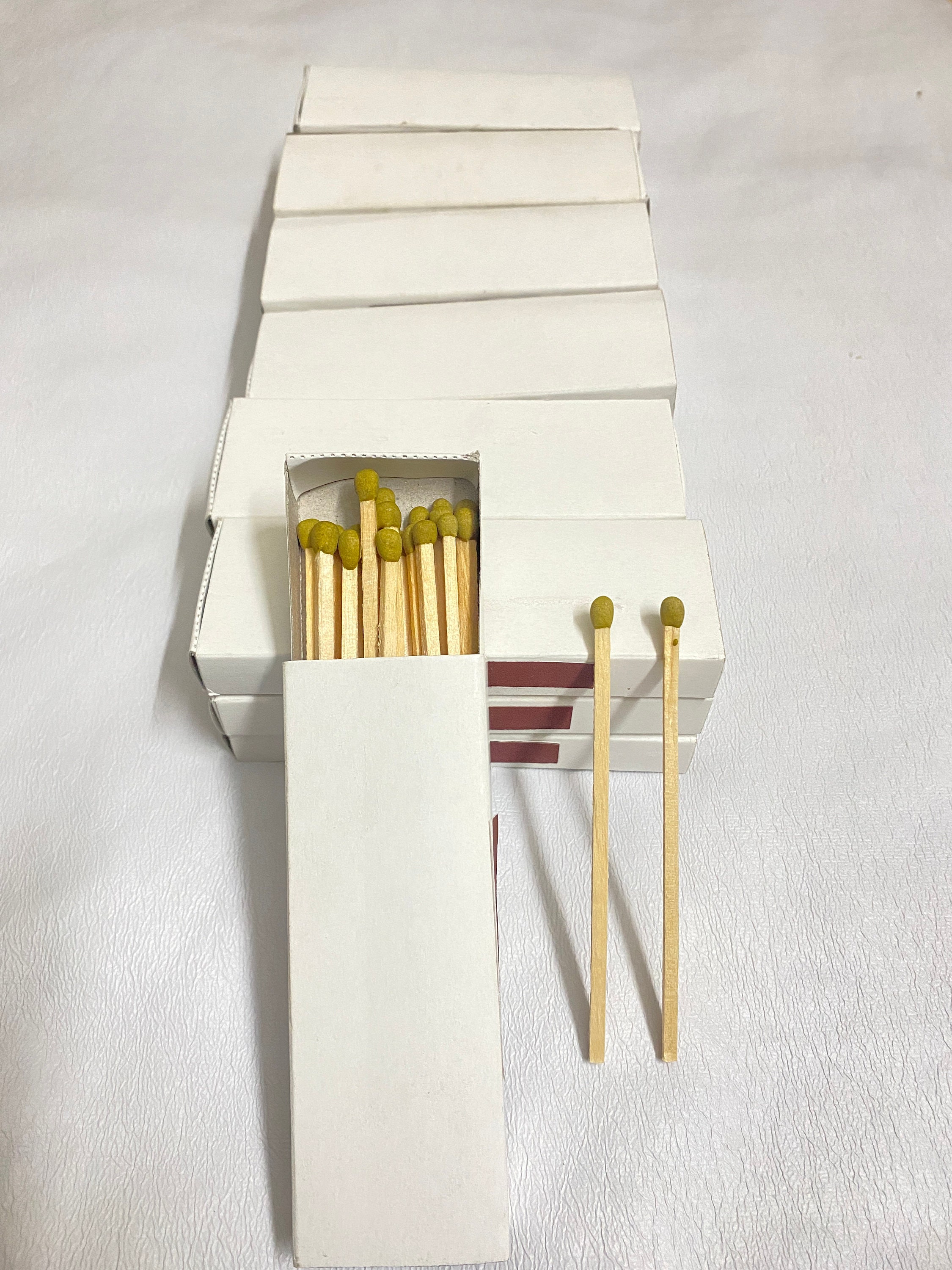 Plain 10 CM Long Matchboxes With 20 Sticks pack of 80 - Etsy